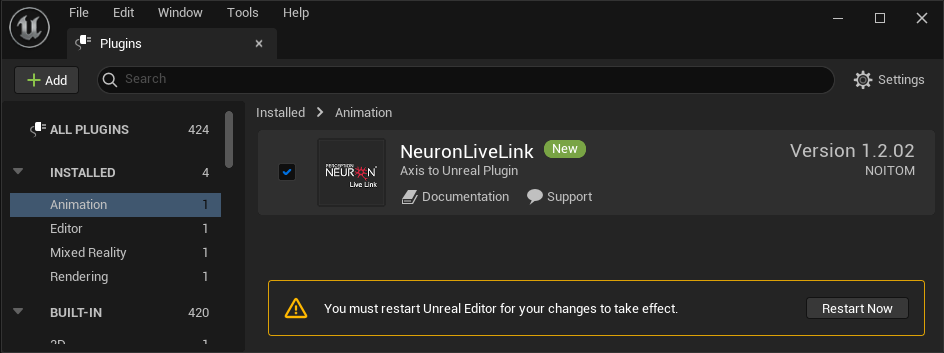 Live Streaming in Unreal Engine 5 – PERCEPTION NEURON